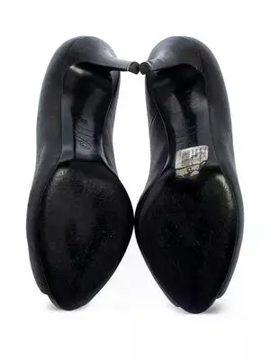 Alexander McQueen 110mm Skull-embellished Peep-toe Pumps - Black