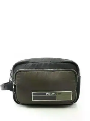Prada Logo-appliqué Clutch Bag