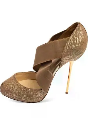 CHRISTIAN LOUBOUTIN 140mm Dorcet Heeled Pumps - Neutrals
