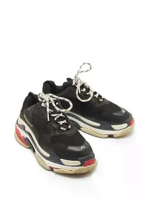 Balenciaga Chunky Panelled Sneakers - Black