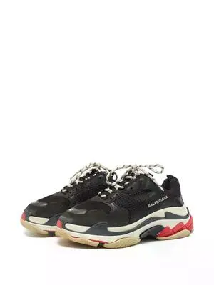 Balenciaga Chunky Panelled Sneakers - Black