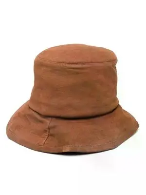 Giorgio Armani 2010s Leather Hat - Brown