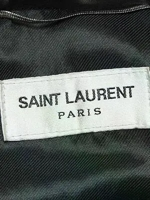 Saint Laurent Pre-owned 2023 Logo-patch Leather Jacket