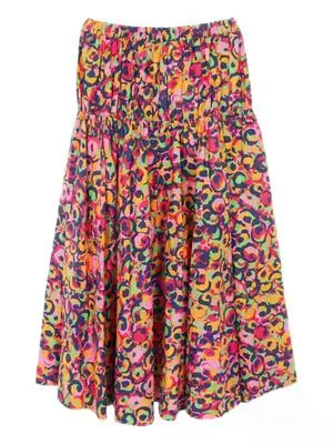 Marni 2010s Pattern Cotton Midi Skirt