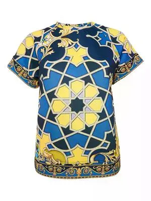Versace Geometric Barocco-print Top