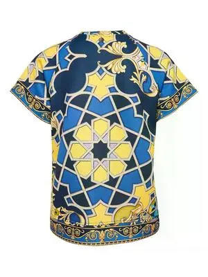 Versace Geometric Barocco-print Top