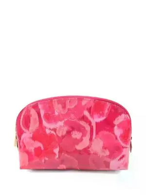 LOUIS VUITTON 2013 Floral-print Cosmetic Pouch - Pink