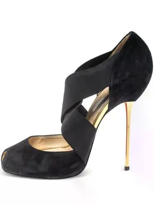 CHRISTIAN LOUBOUTIN 90mm Criss-cross Pumps - Black