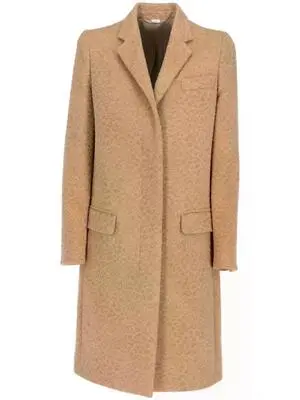 Helmut Lang 1990s Leopard-print Alpaca-wool Blend Coat