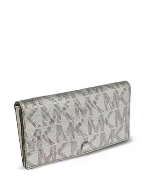 Michael Kors Logo-printed Metallic Wallet