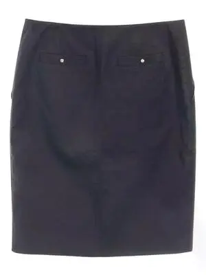 Hermès 2000s Button Cotton Mini Skirt