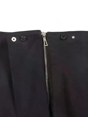 Hermès 2000s Button Cotton Mini Skirt