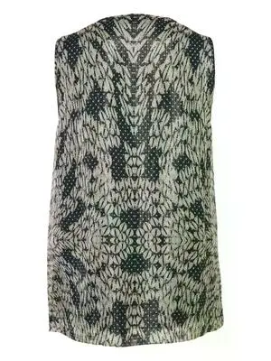 Diane Von Furstenberg Vintage Embellished Pattern Top