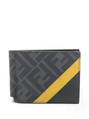 Fendi Ff-pattern Cardholder - Black
