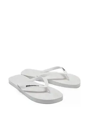Dsquared2 Rubber Flip-flops - White
