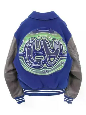 LOUIS VUITTON 2010s Appliqué Varsity Jacket
