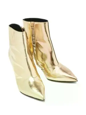 Balenciaga 80mm Leather Stiletto Boots