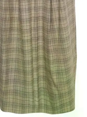 ROKSANDA Plaid Pleated Skirt