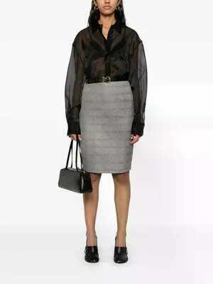 Dior 2010s Mix-print Skirt