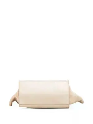 Celine 2012 Bicolor Calfskin And Suede Trapeze Satchel - Brown