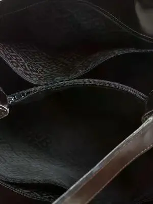Bally Quilted Leather Bucket Bag