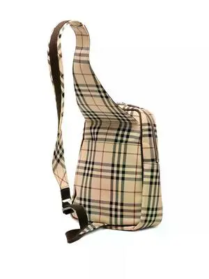 Burberry House Check Canvas Sling Backpack