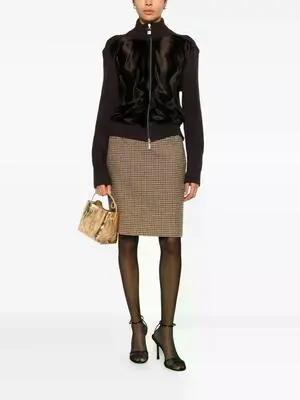 Balenciaga 2000s Houndstooth Mini Skirt