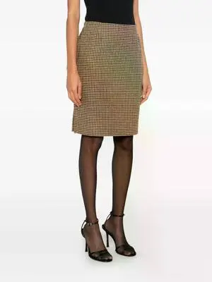Balenciaga 2000s Houndstooth Mini Skirt