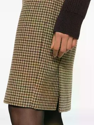 Balenciaga 2000s Houndstooth Mini Skirt
