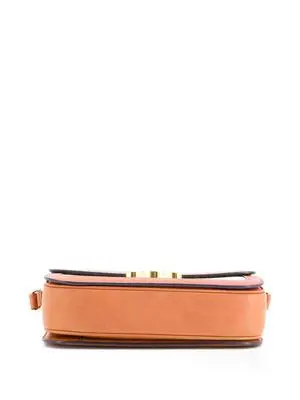 Celine Triomphe Shoulder Bag Canvas With Leather Medium Crossbody Bag - Neutrals