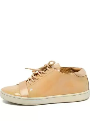 GIUSEPPE ZANOTTI Patent Leather Lace-up Sneakers