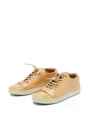 GIUSEPPE ZANOTTI Patent Leather Lace-up Sneakers