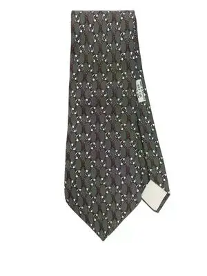 Hermès 2010s Silk Tie - Brown