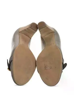 Chloé 75mm Buckle-detail Leather Pumps