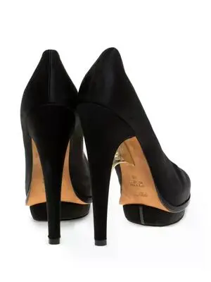 Fendi 145mm Leather Heeled Pumps