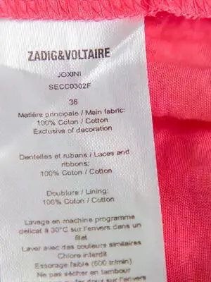 Zadig&Voltaire Joxini Drawstring Mini Skirt