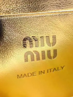 Miu Miu 2010s Leather Chain Card Case