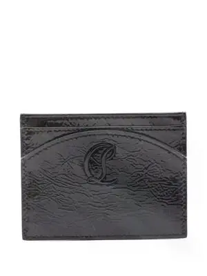 CHRISTIAN LOUBOUTIN 2021 Loubi54 Leather Card Holder - Black