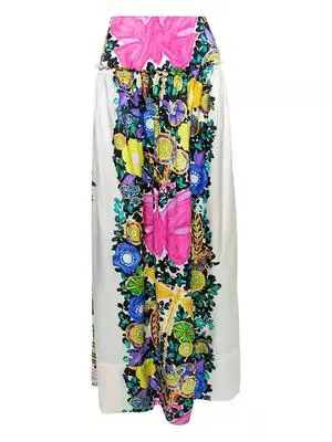 Roberto Cavalli Vintage Silk Maxi Skirt