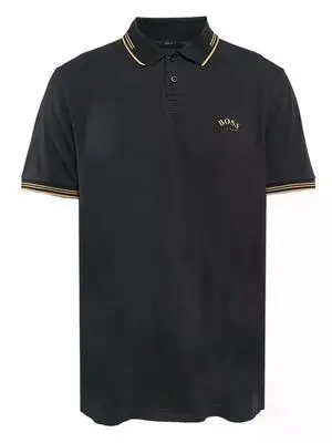 BOSS Pre-owned Contrasting-detailing Polo Shirt - Blue