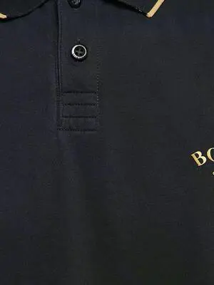 BOSS Pre-owned Contrasting-detailing Polo Shirt - Blue