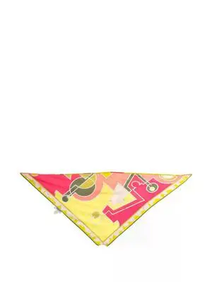 Emilio Pucci 2000s Silk Triangle Scarf - Pink