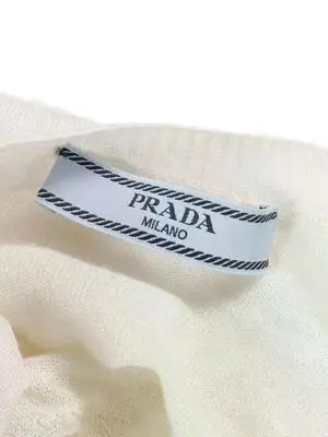 Prada 2010s Crew-neck Knitted Silk Top