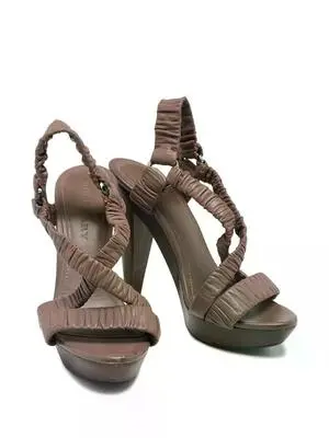 Burberry Leather Heeled Sandals