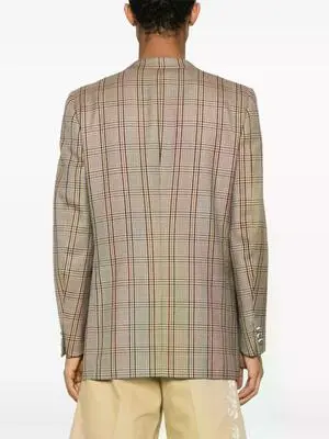 Dior 1970s Check-pattern Classic Blazer