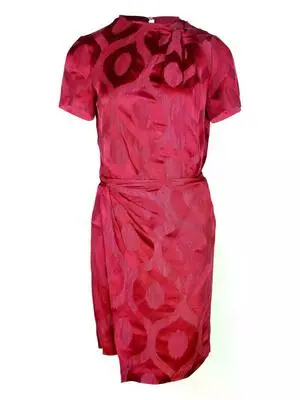 ISABEL MARANT VINTAGE Vintage Servane Jacquard-wrap Mini Dress