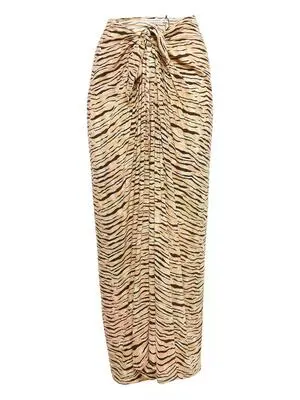Faithfull The Brand Zebra-print Maxi Skirt - Neutrals