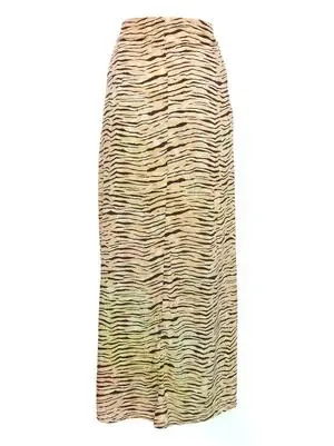 Faithfull The Brand Zebra-print Maxi Skirt