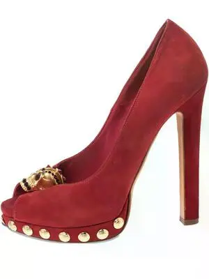 Alexander McQueen 135mm Skull Studded Pumps