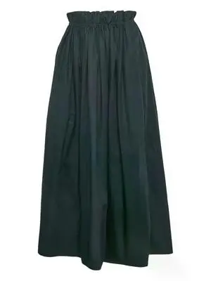 Chloé Pleated A-line Midi Skirt